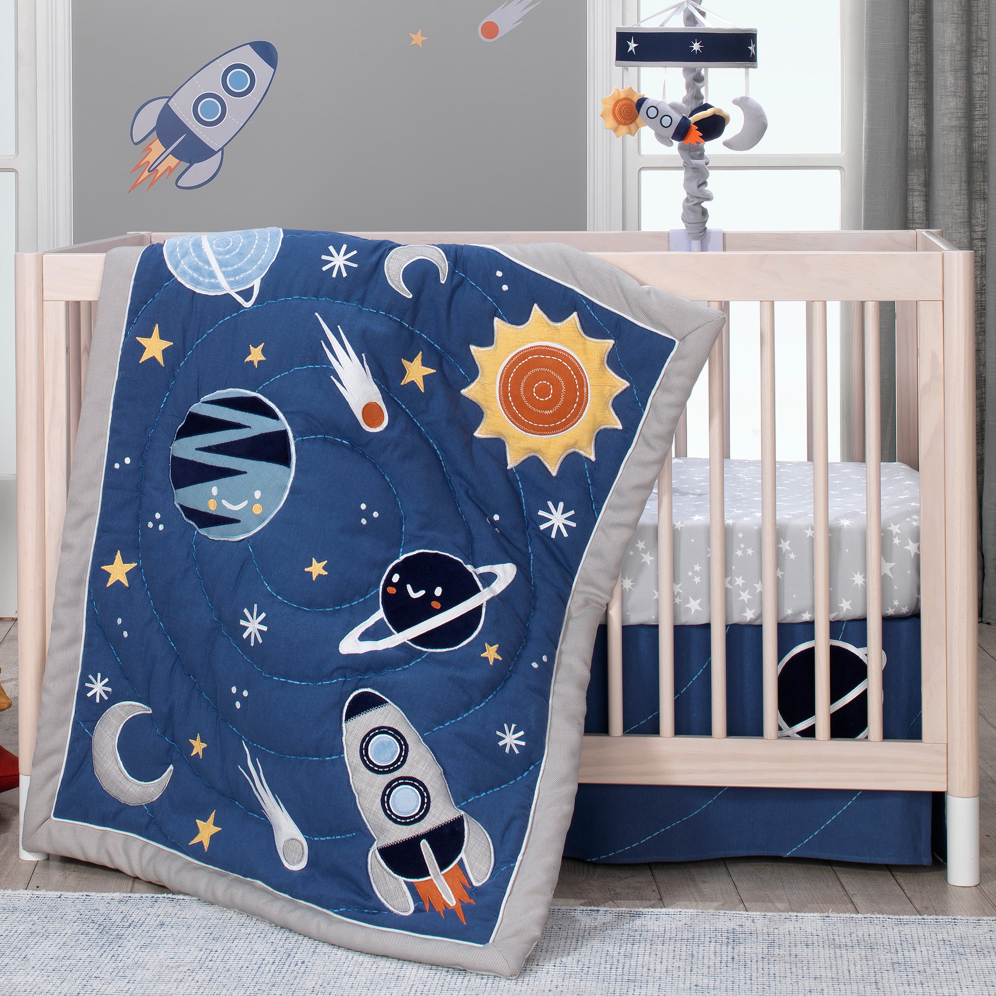 Space Themed Nursery | Shop Space Nursery Decor & Space Crib Bedding ...