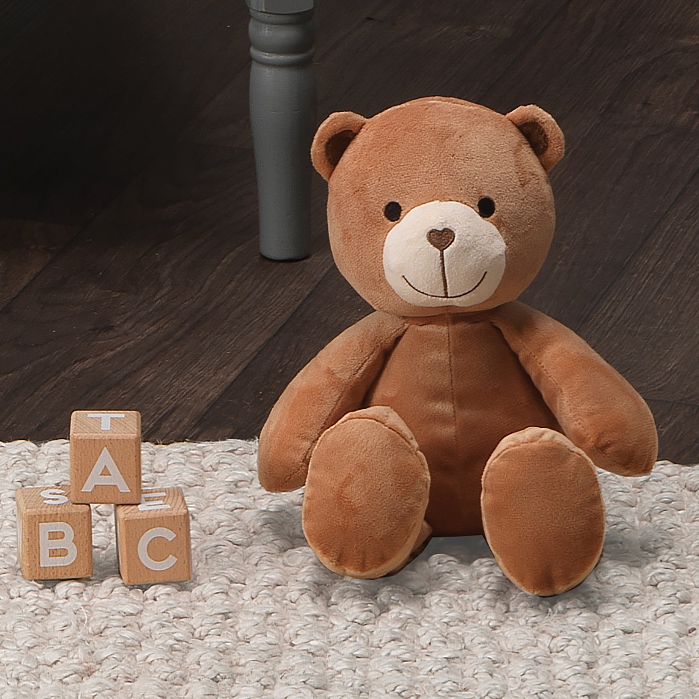 Animal Alphabet Plush Brown Bear Stuffed Animal Toy – Lambs & Ivy