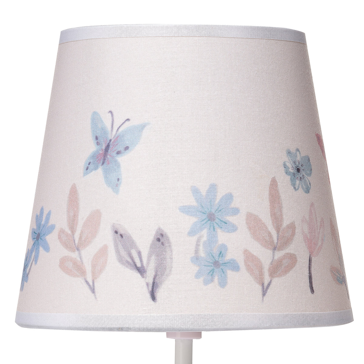 Baby Blooms Pink Butterfly Nursery Lamp with Floral Shade & Bulb ...