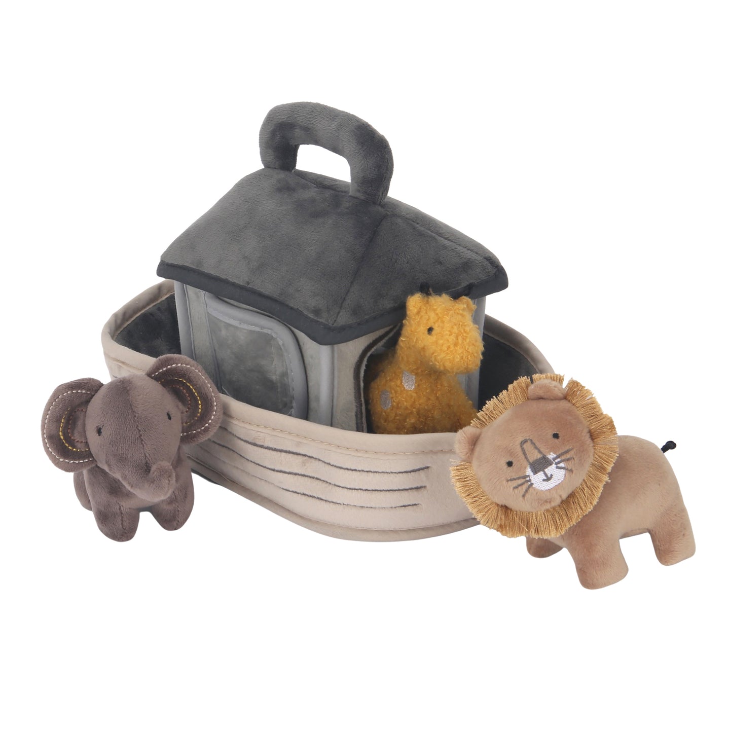 Baby Noah Interactive Plush Boat/Ark with Stuffed Animal Toys – Lambs & Ivy
