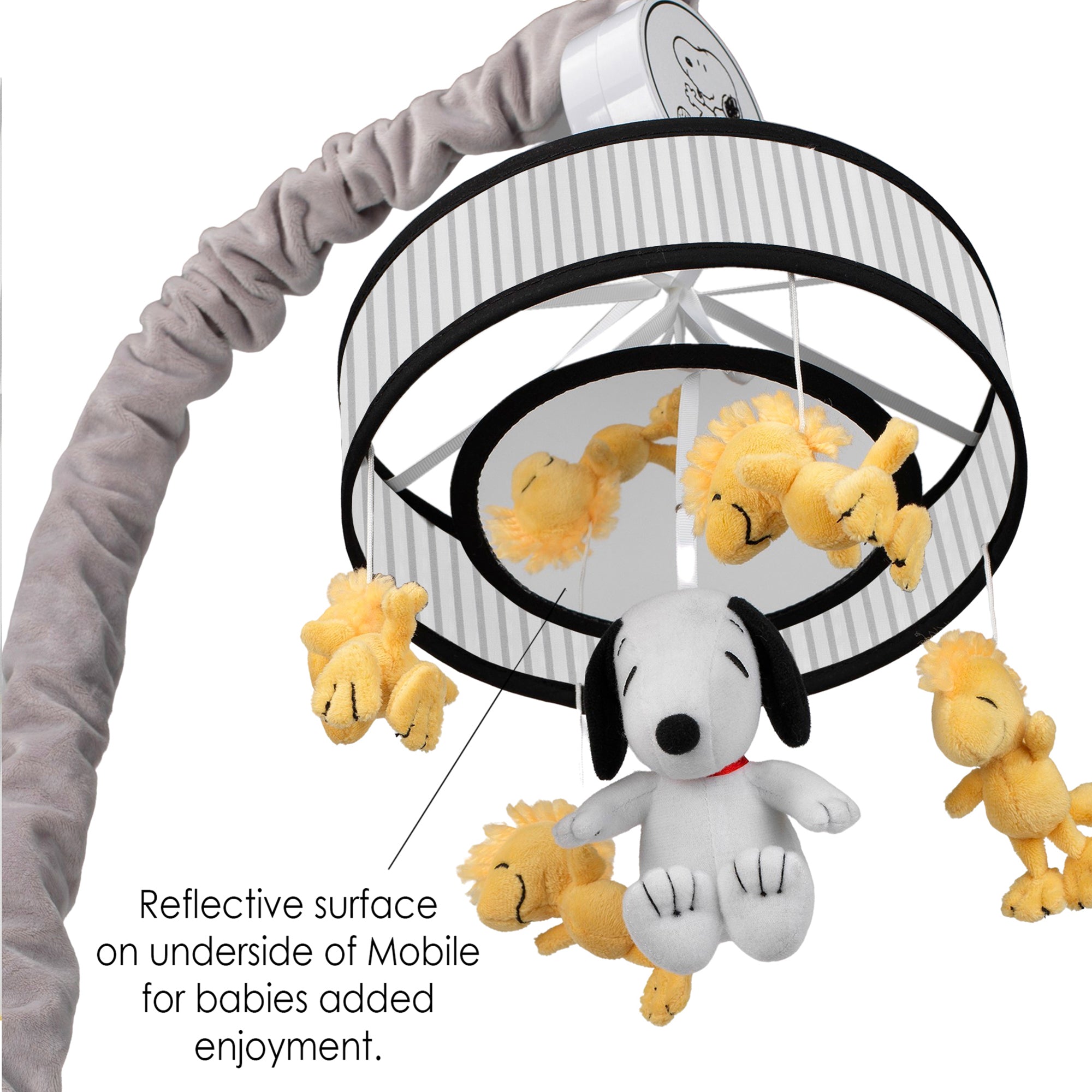 Classic Snoopy & Woodstock Musical Baby Crib Mobile Soother Toy – Lambs ...