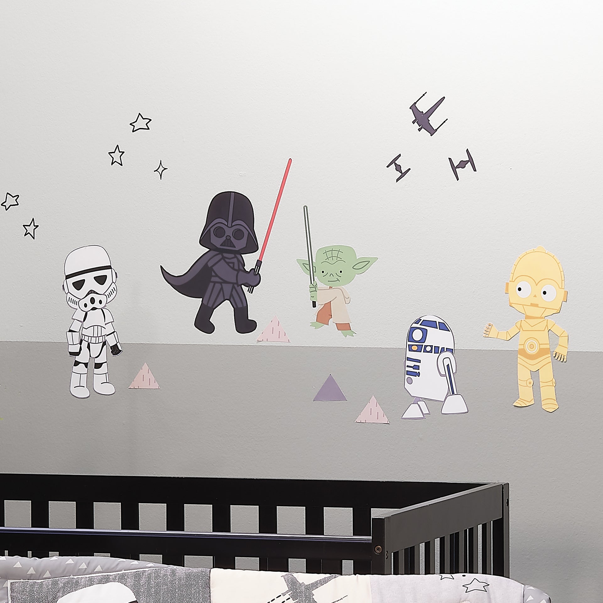 Star Wars Classic Wall Decals - Yoda, Darth Vader, R2-D2, C-3PO – Lambs ...