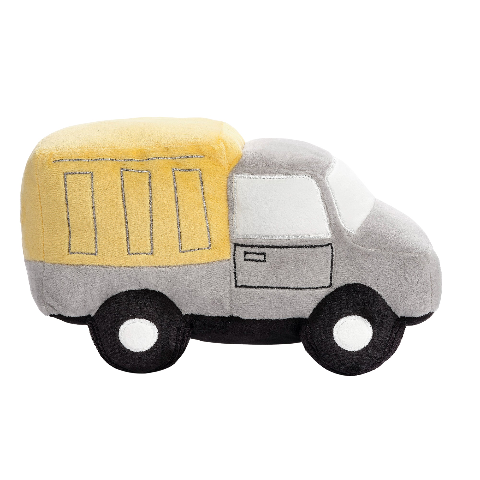 Construction Zone Plush Dump Truck Stuffed Toy - Gray/Yellow – Lambs & Ivy