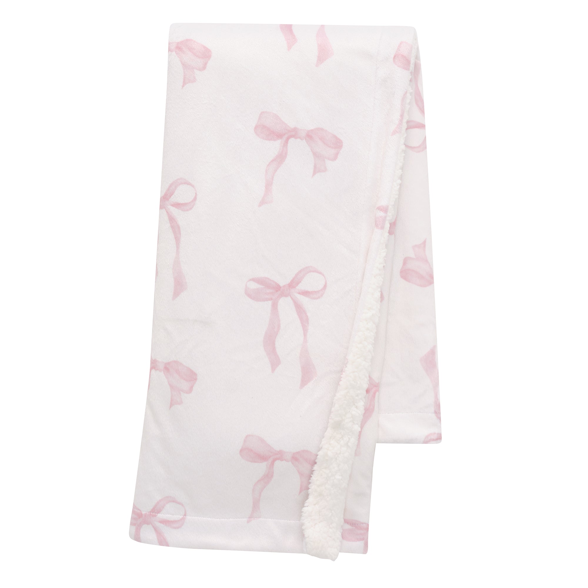 Coquette Floral Pink Bows Aesthetic Warm Fleece Baby Blanket – Lambs & Ivy