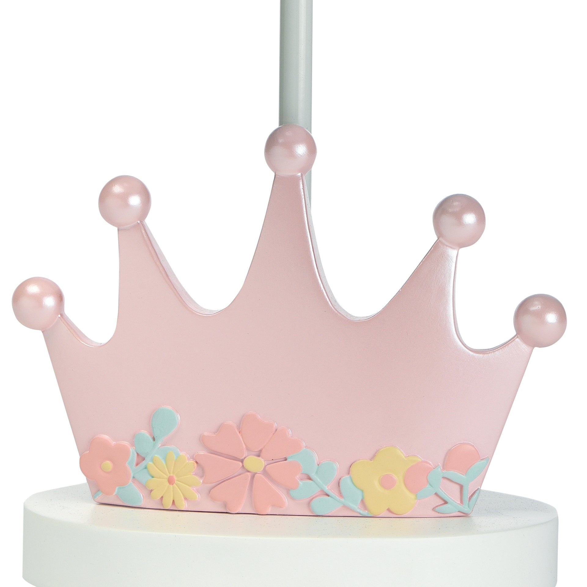 Disney Princesses Pink Crown Nursery Lamp with Shade & Bulb – Lambs & Ivy