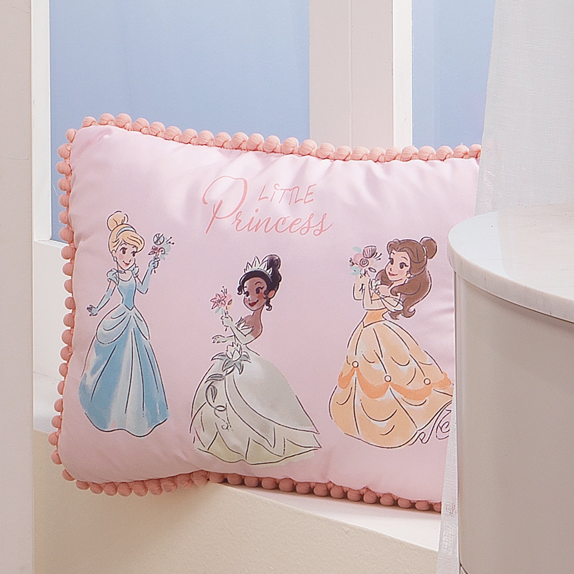Disney Princesses Pink Decorative Baby/Nursery Throw Pillow – Lambs & Ivy