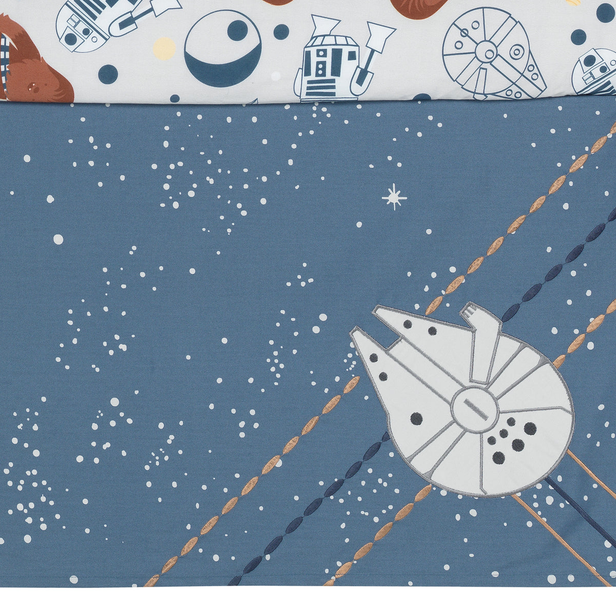 Star Wars Millennium Falcon 3-Piece Crib Bedding Set – Lambs & Ivy
