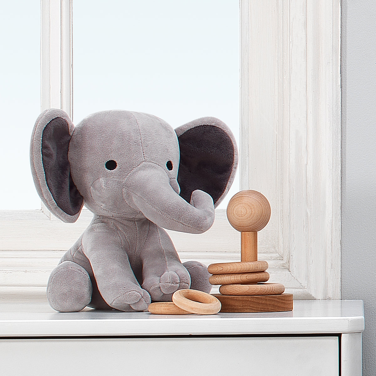Choo Choo Gray Plush Elephant Stuffed Animal - Humphrey – Lambs & Ivy