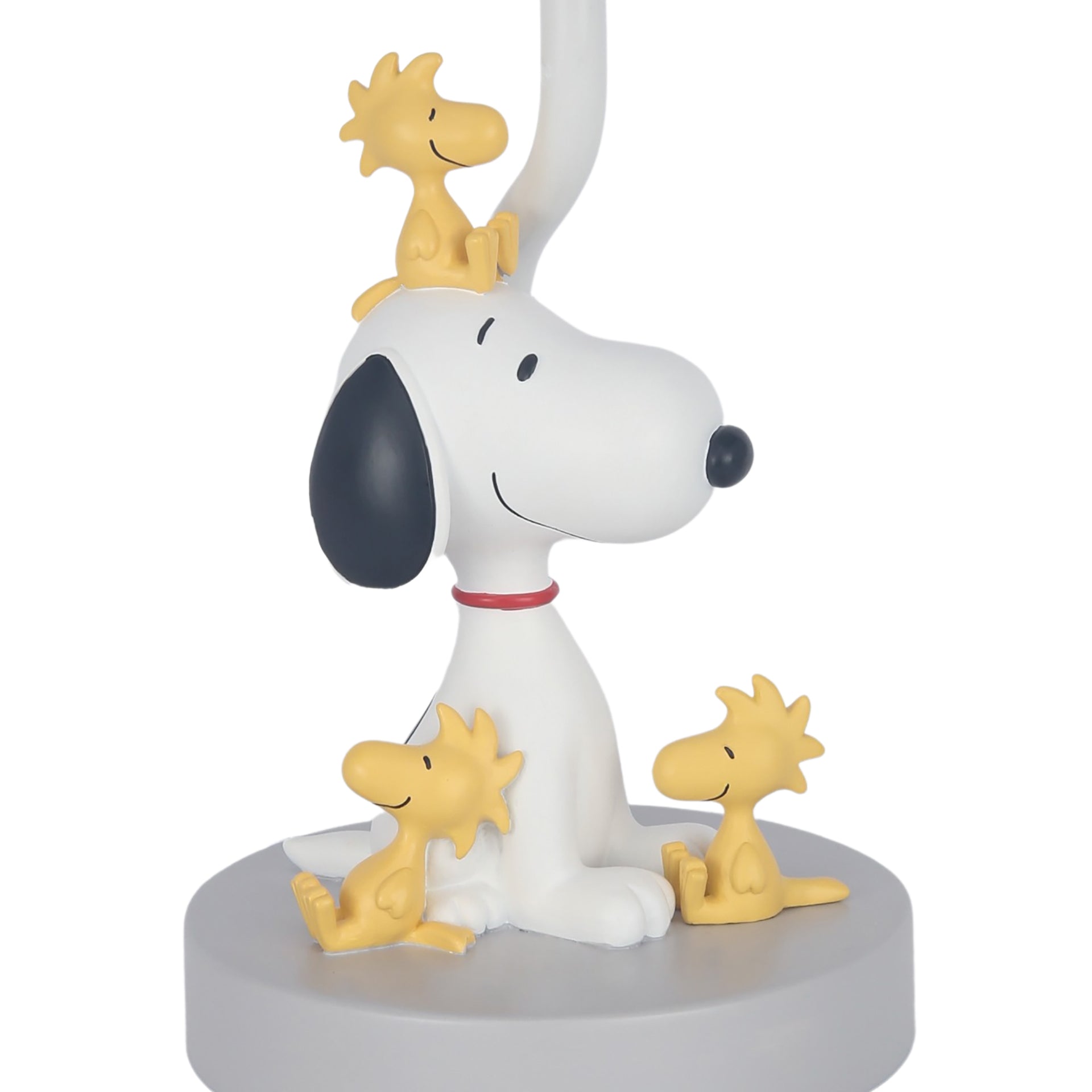 Classic Snoopy & Friends White/Gray Nursery Lamp with Shade & Bulb ...