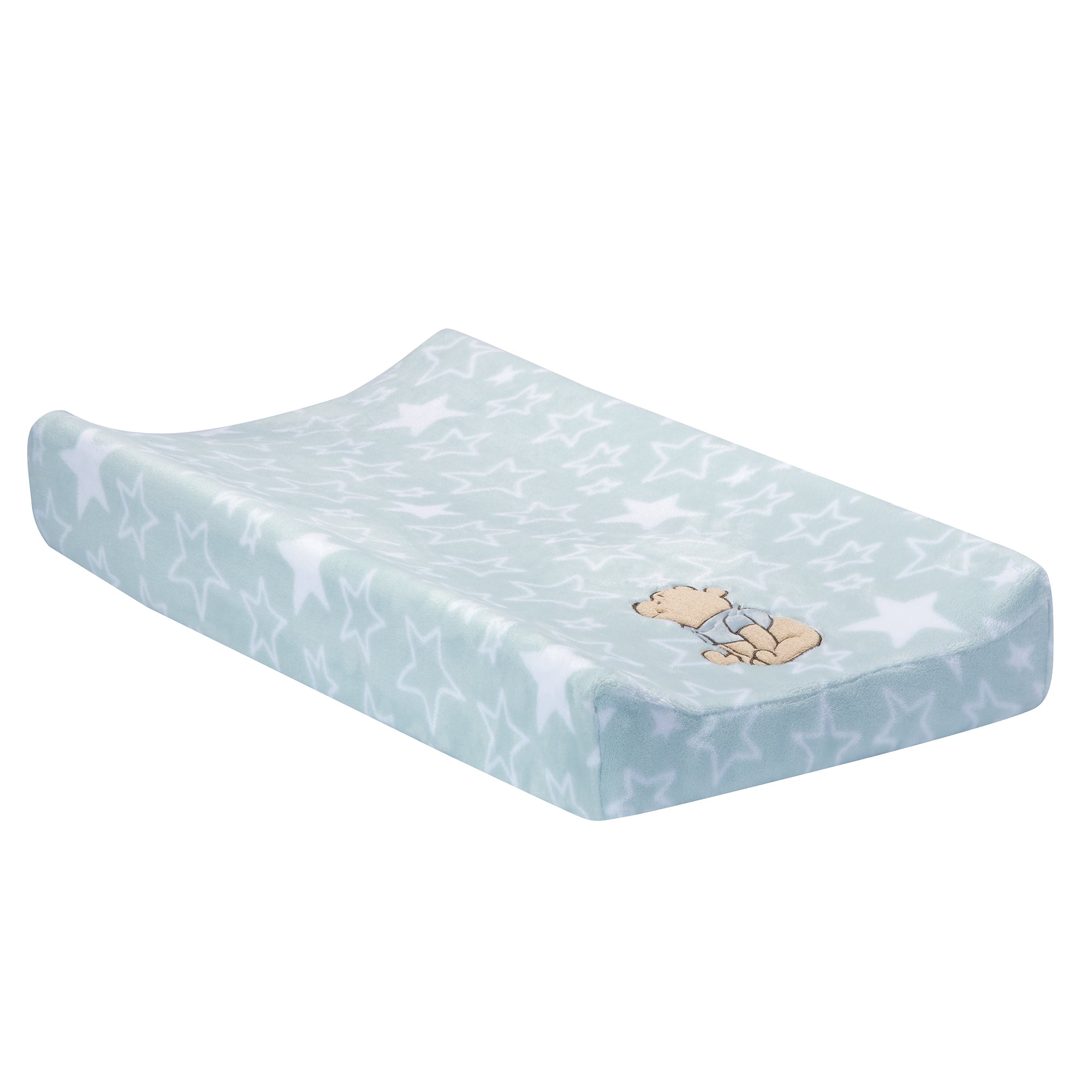 Disney Baby Starlight Pooh Blue/White Stars Changing Pad Cover – Lambs ...