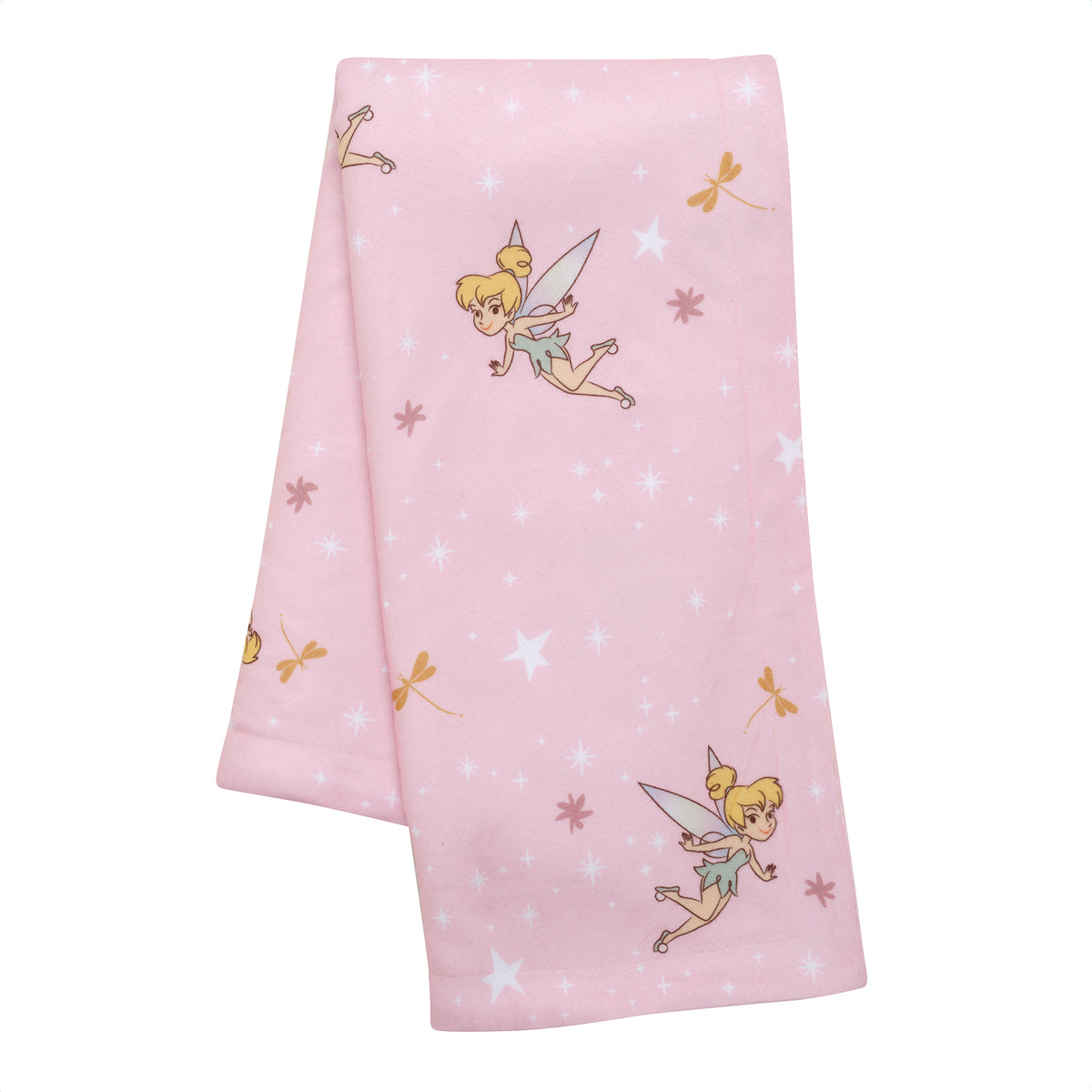 Disney Tinker Bell Pink Soft Fleece Faux Shearling Baby Blanket – Lambs ...