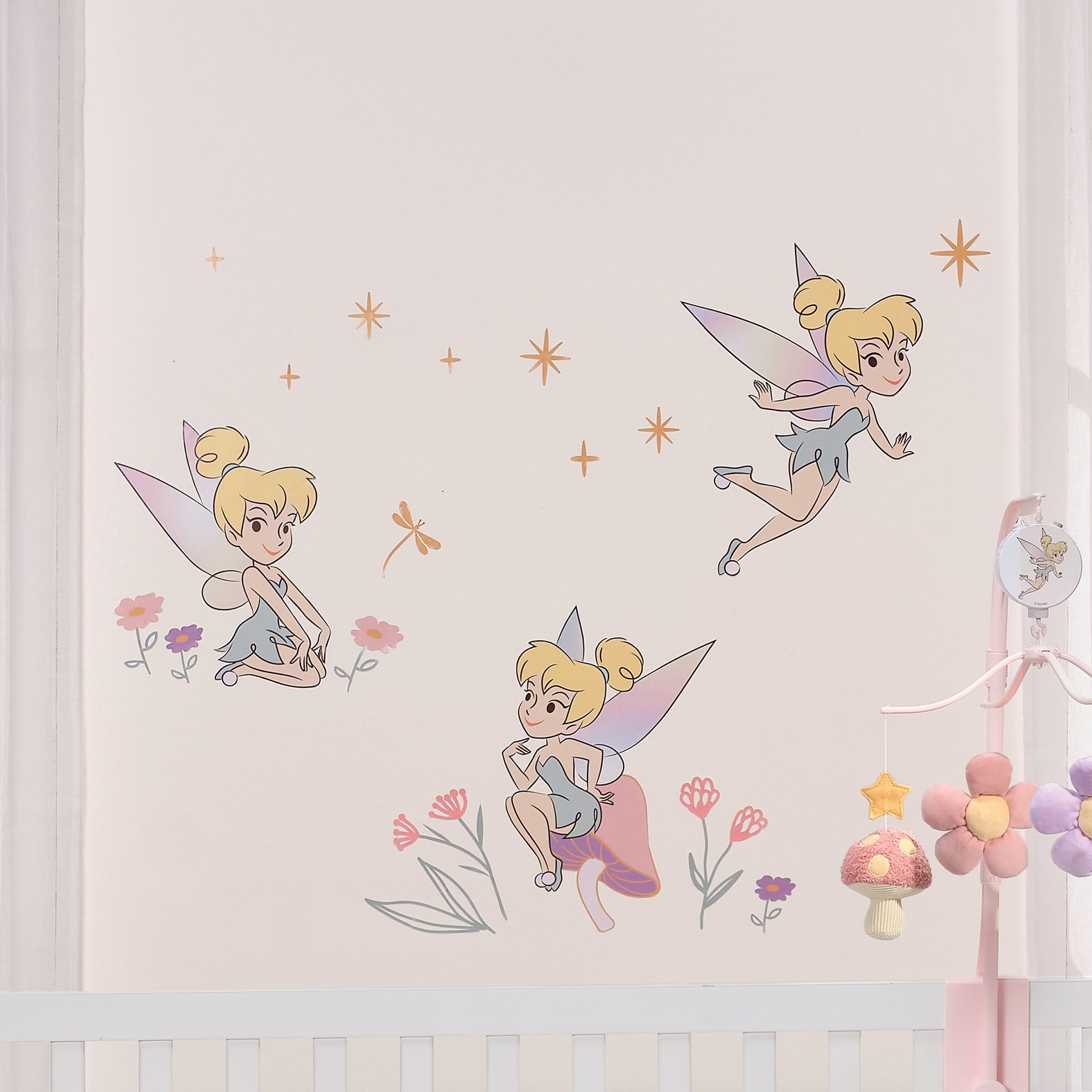 Disney Baby Tinker Bell Garden/Floral Wall Decals/Stickers – Lambs & Ivy