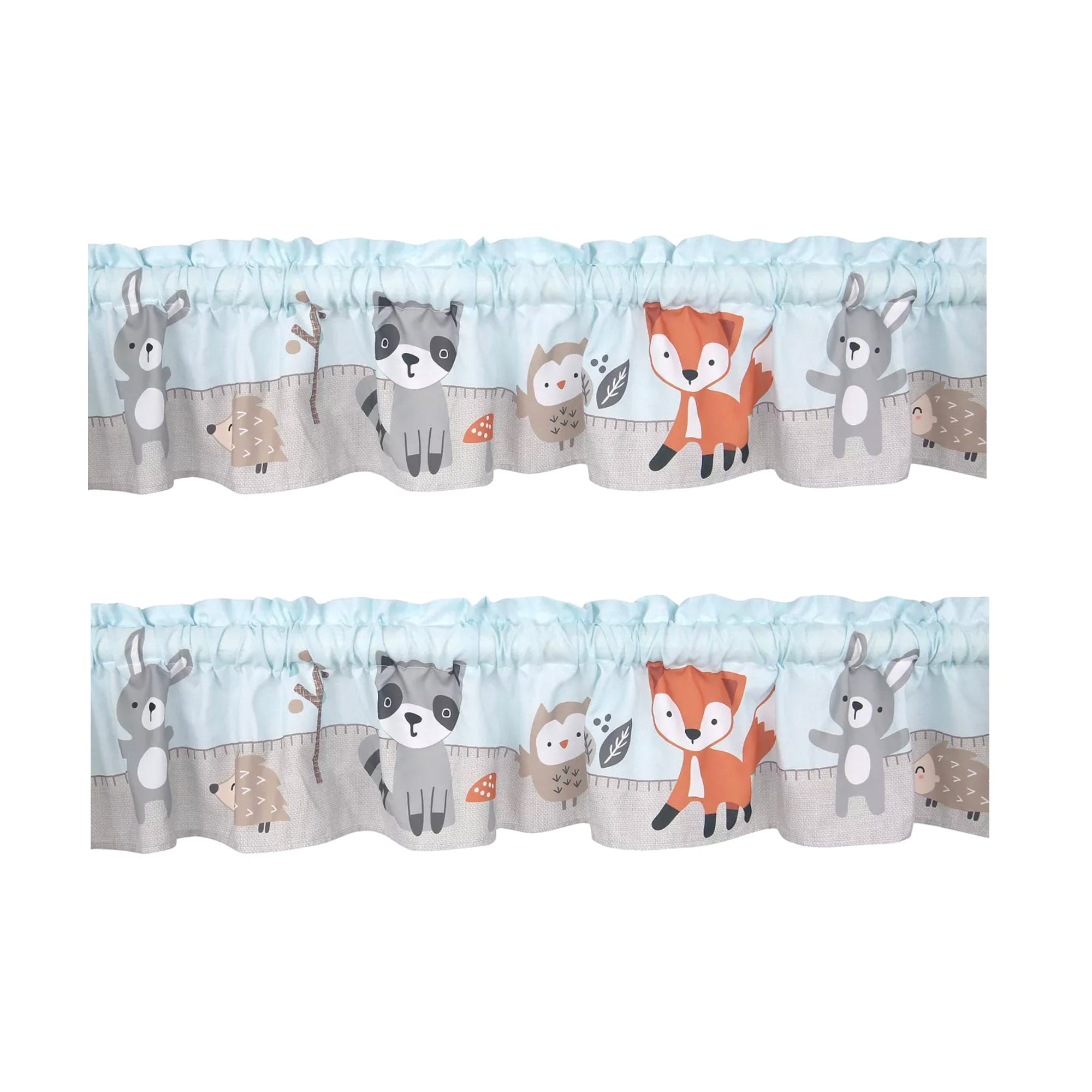 Woodland Friends Nursery/Child Window Valance 2-Pack – Lambs & Ivy